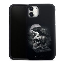DeinDesign iPhone 11 Handy Panzer Handyh&uuml;lle robuste Outdoor H&uuml;lle Schutzh&uuml;lle matt Raven Skulls Skull Tough Case