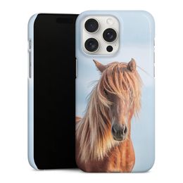 DeinDesign iPhone 15 Pro Max Handy Premium Case Smartphone Handyh&uuml;lle Schutzh&uuml;lle gl&auml;nzend Animals Animal Look Horse Premium Case