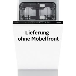 Gorenje vollintegrierbarer Geschirrsp&uuml;ler "GV 583C10", Energieeffizienz: C (A-G), silber (silberfarben), B:44,8cm H:81,5cm T:55cm, Geschirrsp&uuml;ler, TotalDry autom. T&uuml;r&ouml;ffnung