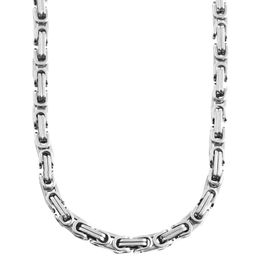 Adelia&acute;s Kette ohne Anh&auml;nger ADELIA&acute;S "Unisex Halskette &ndash; K&ouml;nigskette aus Edelstahl 50 cm", silber, Halsketten, Damen, 50cm, Edelstahl, Ideal zum Verschenken &ndash; schlicht und stilvoll