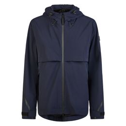 Pikeur Sports Regenjacke mit Kapuze blau Damen 34