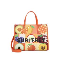 Shopper SURI FREY "Shopper SFY Issy", Damen, Gr. B/H/T: 39,5cm x 30cm x 16cm 0, orange (orange 610), PVC, Taschen Shopper