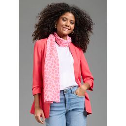 Modetuch Laura Scott, Damen, pink, rosa, Web, Polyester, bedruckt, gemustert, Modet&uuml;cher, mit farbenfrohen Leoprint