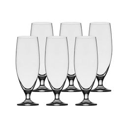 Bierglas ST&Ouml;LZLE "Biertulpen Imperial 300 ml 6er Set transparent", bunt (transparent), Glas, Trinkgef&auml;&szlig;e