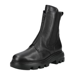 Stiefelette Paul Green "Paul Green Stiefelette Leder/Textil", Damen, Gr. 38,5, schwarz, Leder, Textil, Schuhe Stiefelette