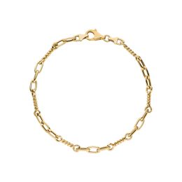 Goldarmband Jobo "Armband Fantasiearmband 4,1 mm 19 cm", gelbgold 333, Armb&auml;nder, Damen, 19cm, Gelbgold 333, Goldarmband, 333 Gold