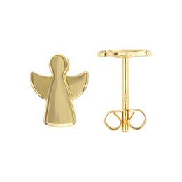 Paar Ohrstecker Jobo "Kleine Ohrringe Engel Schutzengel 7 mm", gelbgold 333, Ohrringe, Damen, Gelbgold 333, 8 Karat 333 Gold