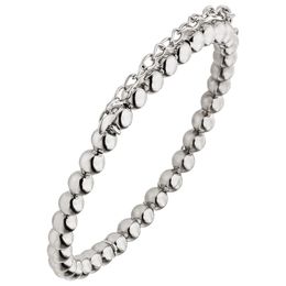 Armband Jobo "Kugelarmband Layering 16,5 cm", silber 925, Armb&auml;nder, Damen, 16,5cm, Silber 925 (Sterlingsilber), Armband, 925 Silber mit Ankerkette und Herzanh&auml;nger