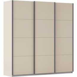 Schwebet&uuml;renschrank OTTO HOME "Kleiderschrank Schrank Garderobe AGORDO mit Dekor- oder Hochglanzfront", beige (beige (champagner)), B:203cm H:210cm T:62cm, Holzwerkstoff, Schr&auml;nke, Schwebet&uuml;renschrank, in 4 Breiten und 2 H&ouml;hen MADE IN GERMANY