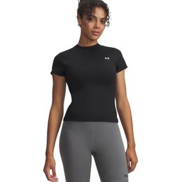Trainingsshirt Under Armour "MOTION FITTED SS EMEA", Damen, Gr. XXL, schwarz,, wei&szlig;, Obermaterial: 80% Polyester, 20% Elasthan, Shirts, k&ouml;rpernahe Passform, eng anliegender Schnitt, 4-Wege-Stretchstoff