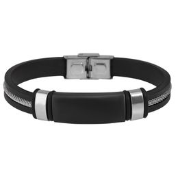 Adelia&acute;s Armreif ADELIA&acute;S "Herren Armband &ndash; Armreif aus Silikon 21 cm", schwarz, Armb&auml;nder, Herren, 21cm, Synthetik, Armreif, Ein Geschenk, das Freude macht