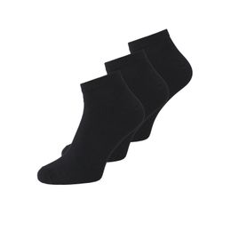 Jack & Jones Freizeitsocken JACK & JONES "JACBASIC BAMBOO SHORT SOCK 3 PACK NOOS", Herren, schwarz, Materialmix, unifarben, Socken, mit hochwertiger Materialzusammensetzung