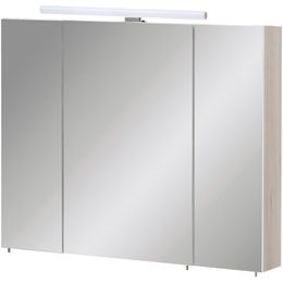 Spiegelschrank Schildmeyer "Maxim, Breite 60 cm", sandeiche, B:80cm H:74,7cm T:16cm, FSC-zertifizierter Holzwerkstoff, Schr&auml;nke, Spiegelschrank, Made in Germany