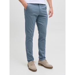 Jack & Jones Chinos JACK & JONES "JPSTMARCO mit Stretchkomfort und schmalem Bein", Damen, Gr. 30, L&auml;nge 32, grau (stormy weather), Web, Obermaterial: 98% Baumwolle, 2% Elasthan, unifarben, slim fit normal, Hosen, Baumwollmischung, slim fit