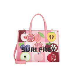 Shopper SURI FREY "Shopper SFY Issy", Damen, Gr. B/H/T: 39,5cm x 30cm x 16cm 0, rosa (rose 650), PVC, Taschen Shopper