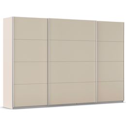 Schwebet&uuml;renschrank OTTO HOME "Kleiderschrank Schrank Garderobe AGORDO mit Dekor- oder Hochglanzfront", beige (champagner), B:315cm H:210cm T:62cm, Holzwerkstoff, Schr&auml;nke, Schwebet&uuml;renschrank, in 4 Breiten und 2 H&ouml;hen MADE IN GERMANY