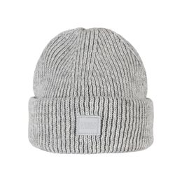 Beanie Urban Classics "Urban Classics Unisex Knitted Wool Beanie", Damen, Gr. onesize, erdgrau, Wolle, M&uuml;tzen Beanie