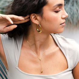 Adelia&acute;s Paar Creolen ADELIA&acute;S "Damen Ohrringe &ndash; Creole aus Edelstahl", Damen, Gr. Damen, Edelstahl, gold, Ohrringe, Ideal als Geschenk f&uuml;r besondere Anl&auml;sse