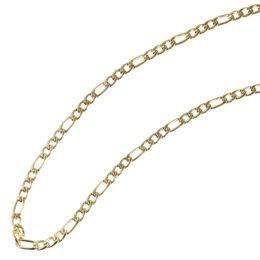 Adelia&acute;s Kette ohne Anh&auml;nger ADELIA&acute;S "Unisex Halskette &ndash; Figarokette aus Edelstahl 50+5", gold, Halsketten, Damen, 55cm, Edelstahl, Ein kleines Geschenk mit gro&szlig;er Wirkung