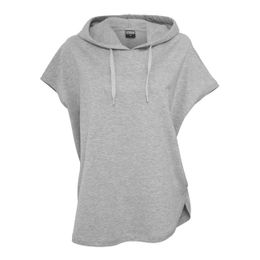 Sweatshirt Urban Classics "Urban Classics Damen Ladies Sleeveless Terry Hoody", Damen, Gr. L, grau, 100% Baumwolle, unifarben, Sweatshirts Sweatshirt