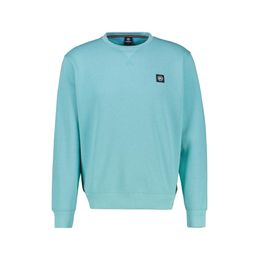 Sweatshirt Lerros "Urbaner Sweatshirtstyle", Herren, Gr. XXL, blau (coastal blau), 50% Baumwolle, 50% Polyester, Sweatshirts Sweatshirt