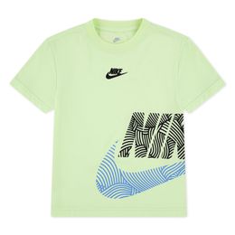 T-Shirt Nike Sportswear "NKB IN THE ZONE JERSEY", Jungen, Gr. 104 (4), light liquid, Obermaterial: 60% Baumwolle, 40% Polyester, normal, Rundhals, Shirts T-Shirt, f&uuml;r Kinder, sportlicher Stil, Kurzarmdesign, Rundhalsausschnitt