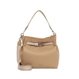 Beuteltasche Tamaris "Beutel TAS Kirima", Damen, Gr. B/H/T: 29cm x 29cm x 14cm 0, beige (sand 420), Polyurethan, Taschen Beuteltasche