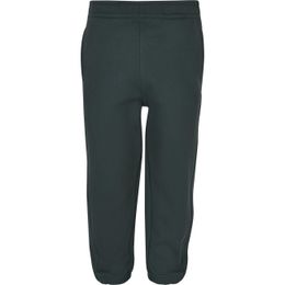 Stoffhose Urban Classics "Urban Classics Herren Boys Sweatpants", M&auml;dchen, Gr. 146/152, Normalgr&ouml;&szlig;en, bottlegr&uuml;n, 65% Baumwolle, 35% Polyester, unifarben, loose fit, Hosen Stoffhose