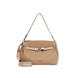 Beuteltasche Tamaris "Beutel TAS Kirima", Damen, Gr. B/H/T: 29cm x 24cm x 14cm 0, beige (sand 420), Polyurethan, Taschen Beuteltasche