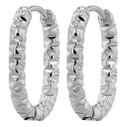 Adelia&acute;s Paar Creolen ADELIA&acute;S "Damen Ohrringe &ndash; Creole aus Edelstahl", Damen, Gr. Damen, Edelstahl, silber, Ohrringe, Ideal als Geschenk &ndash; dezent und elegant