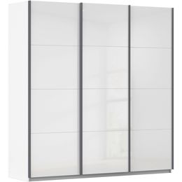 Schwebet&uuml;renschrank OTTO HOME "Kleiderschrank Schrank Garderobe AGORDO mit Dekor- oder Hochglanzfront", wei&szlig; (alpinwei&szlig;, hochglanz wei&szlig;), B:203cm H:229cm T:62cm, Holzwerkstoff, Schr&auml;nke, Schwebet&uuml;renschrank, in 4 Breiten und 2 H&ouml;hen MADE IN GERMANY