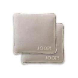 JOOP! Dekokissen JOOP "Kissenh&uuml;lle UDF Doubleface 2er Pack" Gr. S, beige, B:50cm, Obermaterial: 58% Baumwolle CO. 35% Polyacryl PAN. 7% Polyester PES., Dekokissen_Sitzkissen_Kissenh&uuml;llen