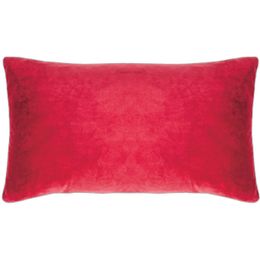 Dekokissen Pad "Elegance", rot, unifarben, B:25cm H:2cm L:50cm, Polyester, Dekokissen_Sitzkissen_Kissenh&uuml;llen, Design als Basic