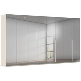 Kleiderschrank "Schrank Garderobe Ankleide Schlafzimmer Flur SERINA Eyecatcher", beige (champagner), grauspiegel, B:401cm H:223cm T:61cm, Holzwerkstoff, LeGer Home by Lena Gercke, Schr&auml;nke, Kleiderschrank, in 6 Breiten, 3 Ausf&uuml;hrungen und mit Front Glas oder Dekor MADE IN GERMANY