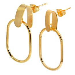 Adelia&acute;s Paar Ohrh&auml;nger ADELIA&acute;S "Damen Ohrringe &ndash; Ohrstecker aus Edelstahl", Damen, Gr. Damen, Edelstahl, gold, Ohrringe, Ideal als Geschenk f&uuml;r besondere Anl&auml;sse