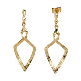 Paar Ohrh&auml;nger Jobo "Ohrringe lang h&auml;ngend 40 mm", gelbgold 375, Ohrringe, Damen, Gelbgold 375, 375 Gold
