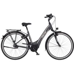 FISCHER BIKE E-Bike FISCHER FAHRRAD "CITA 5.0i 504" Gr. 44, grau (schiefergrau matt), Elektrofahrr&auml;der, 44cm, 28 Zoll (71,12cm), Pedelec, Elektrofahrrad f&uuml;r Damen u. Herren