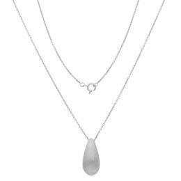 Kette mit Anh&auml;nger Firetti "Schmuck Geschenk Silber 925 Halskette Ankerkette Tropfen", silberfarben, Halsketten, Damen, Silber 925 (Sterlingsilber), L: 45 B: 1mm, B:1mm