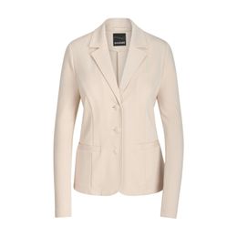 Jackenblazer GOLDNER "Viskoseblazer mit Reverskragen", Damen, Gr. 52, beige (stein), Obermaterial: 67% Viskose CV. 27% Polyester PES. 6% Elasthan EL., Blazer, stretchbequeme Jerseyqualit&auml;t