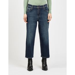 Weite Jeans Gang "Gang Jeans Wide Fit 94CAROL CULOTTE", Damen, Gr. 31, blau, Stoff, 88% Baumwolle, 10% Polyester, 2% Elasthan, Jeans