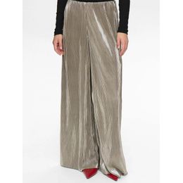 N&uuml;mph Chinohose N&Uuml;MPH "N&uuml;mph Trouser NUJIVA", Damen, Gr. L, Normalgr&ouml;&szlig;en, champagne, Obermaterial: 95% Polyester, 5% Elasthan, Hosen Chinohose
