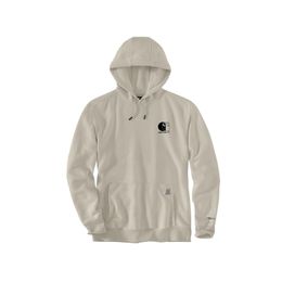 Kapuzensweatjacke Carhartt "Bekleidung 107064-EC0 Carhartt Force", Herren, Gr. L, wei&szlig; (creme), Sweatjacken