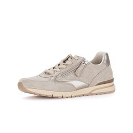 Sneaker Gabor "Sneaker low", Herren, Gr. 41, beige, Schuhe Sneaker