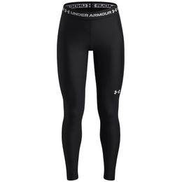 Funktionstights Under Armour "HEATGEAR LEGGING", Kinder, Gr. XL (164/170), N-Gr, schwarz,, wei&szlig;, Obermaterial: 86% Polyester, 14% Elasthan, Hosen, f&uuml;r vielseitige Aktivit&auml;ten, mit Elasthan, leichtes Material