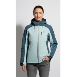 Winterjacke Killtec "KSW 256 WMN SKI JCKT", Damen, Gr. 46, hell eisblau, Obermaterial: 100% Polyester. Futter: 100% Polyester, Jacken Winterjacke, atmungsaktiv, wasserdicht mit 10.0 Wassers&auml;ule, winddicht