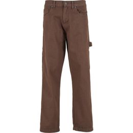 DEF Herren Bequeme Jeans "DEF DEF May Straight Fit Jeans"braun, Gr. 38, unifarben, 100% Baumwolle, Jeans