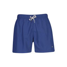 Badeshorts Gant "Badeshorts SWIM SHORTS", Herren, Gr. M, N-Gr, blau, Obermaterial: 100% Polyamid PA., Badehosen Badeshorts