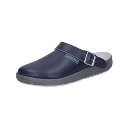 Pantolette ABEBA "Berufsschuhe Pantolette 9250", Damen, Gr. 38, blau, Obermaterial: 100% Rindsleder Leather cow., Schuhe Pantolette