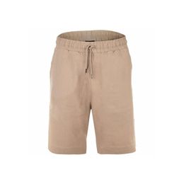 Bermudas Emporio Armani "Bermuda-Shorts LINEN BLEND 1er Pack", Herren, Gr. L, N-Gr, taupe, Obermaterial: 50% Leinen LI. 50% Viskose CV., Hosen Bermudas