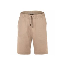 Bermudas Emporio Armani "Bermuda-Shorts LINEN BLEND 1er Pack", Herren, Gr. XL, N-Gr, braun (taupe), Obermaterial: 50% Leinen LI. 50% Viskose CV., Hosen Bermudas